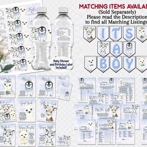 Penguin Baby Shower Games Package Nursery Rhyme Celebrity Bingo Quiz ...