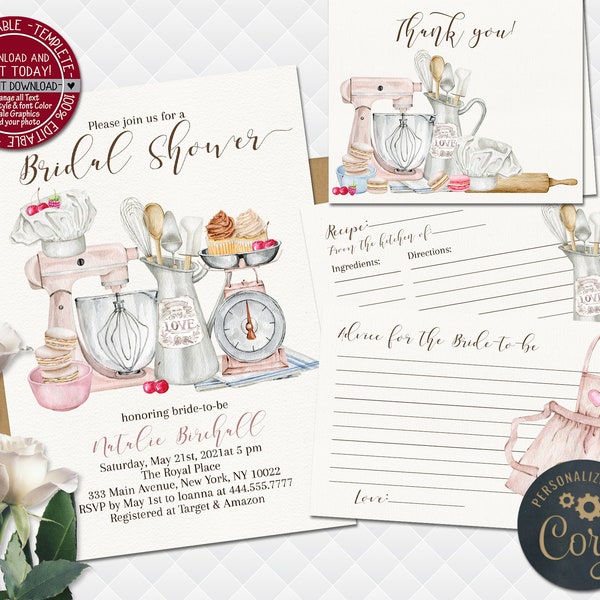 Bridal Shower Baking - Etsy