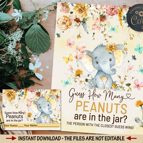 Guess How Many Peanuts - Etsy