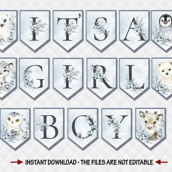 Polar Bear Banner - Etsy