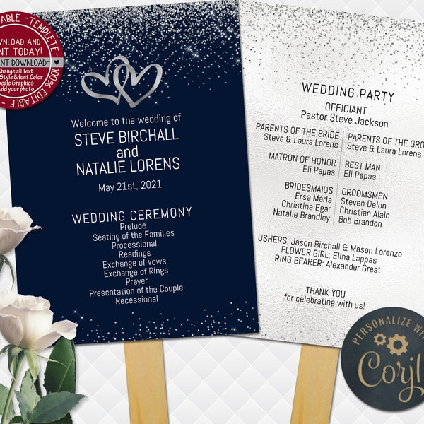 Reception Program - Etsy