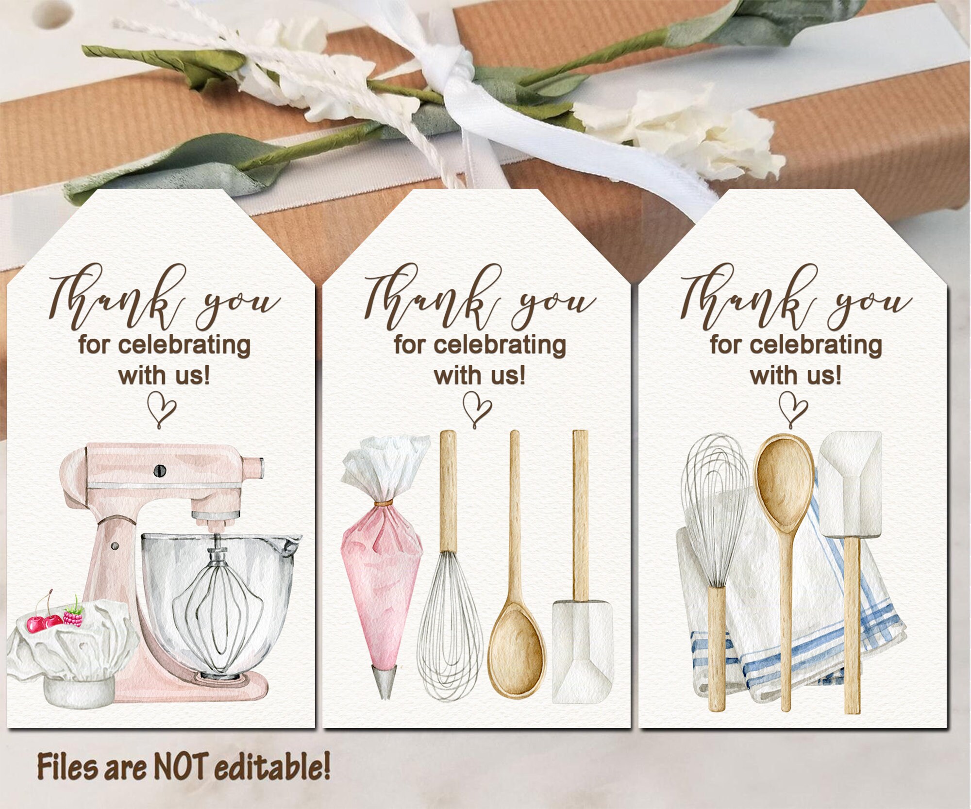 Kitchen Bridal Shower birthday baby shower tags Mixer tags | Etsy