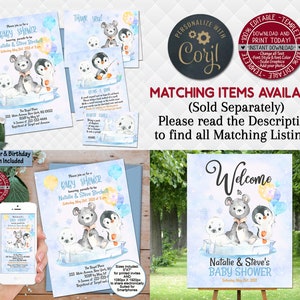 Penguin Baby Shower Games Package Nursery Rhyme Celebrity - Etsy