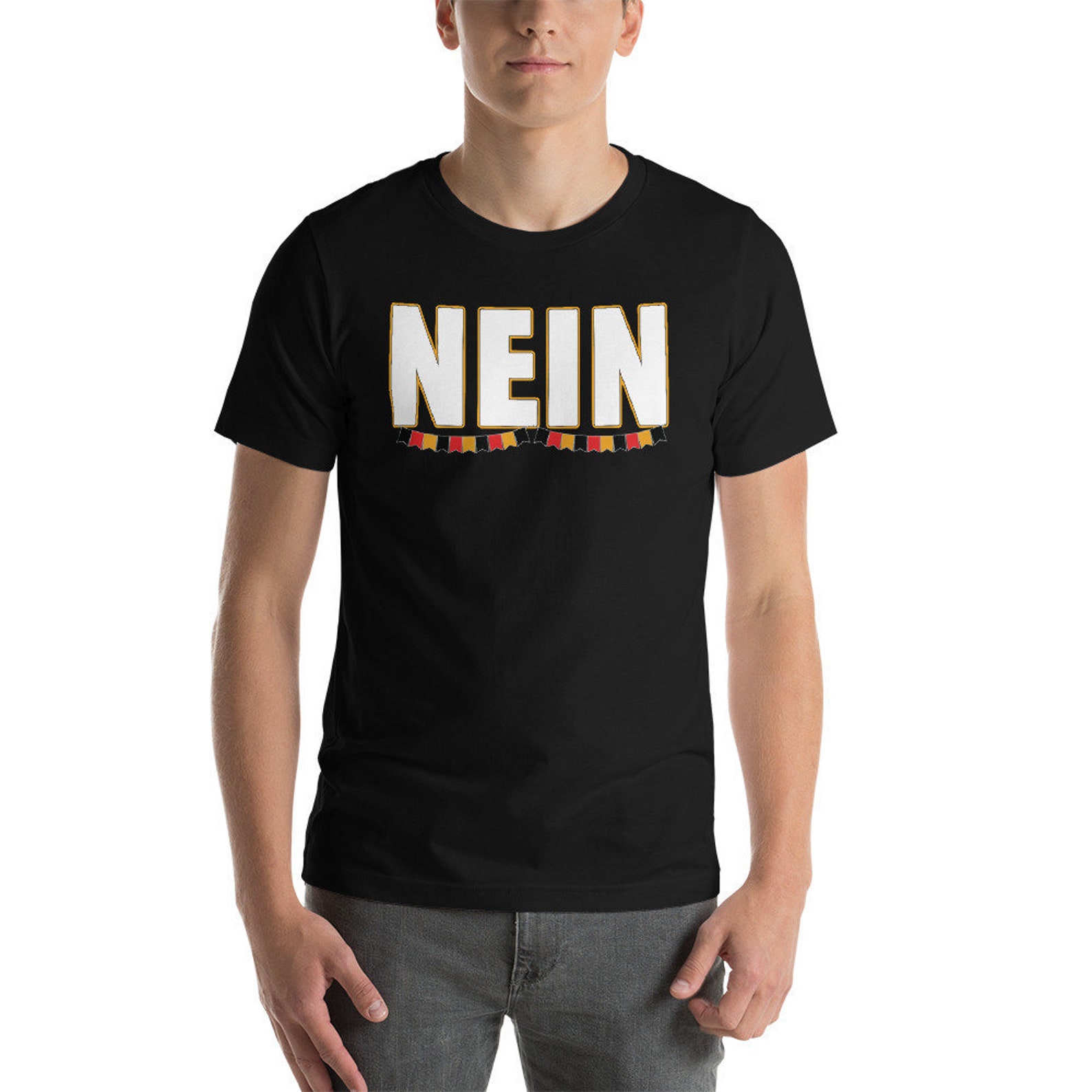 NEIN Unisex T-shirt - German Word for No, German for No, German English ...