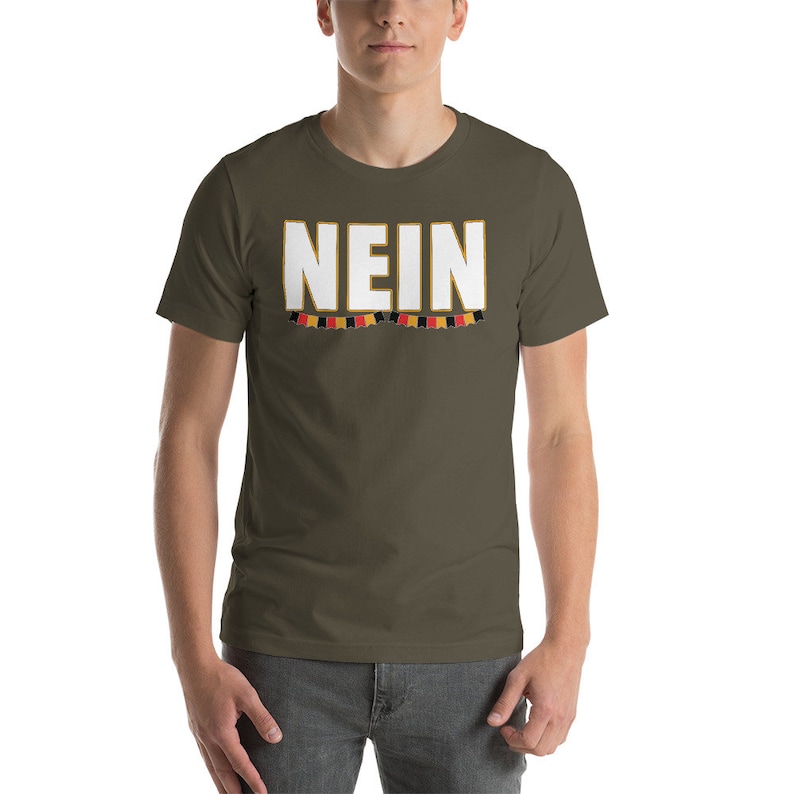 NEIN Unisex T-shirt - German Word for No, German for No, German English ...
