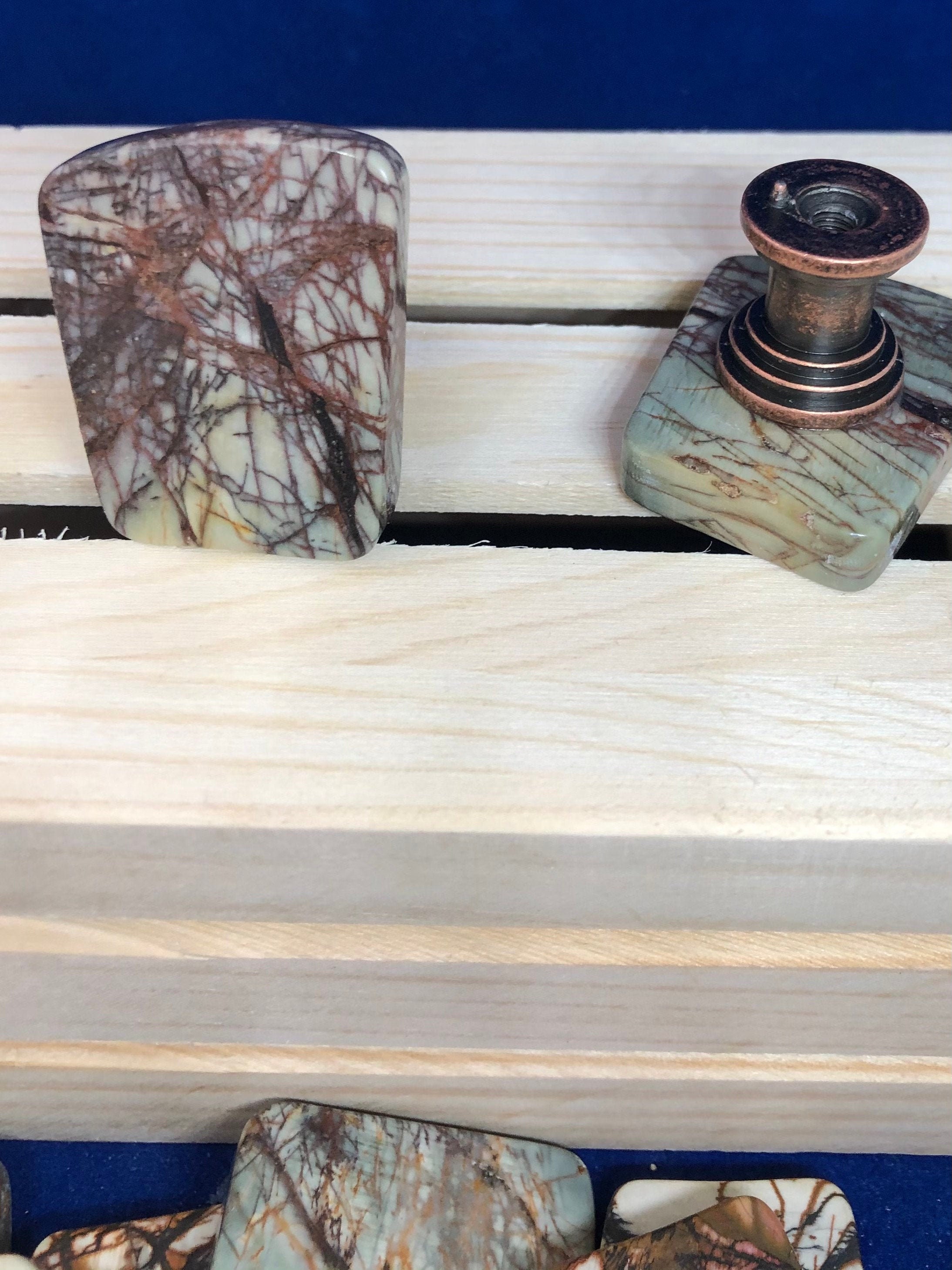 Red Creek Jasper Knobs Jasper Rock Knobs Stone Knobs | Etsy