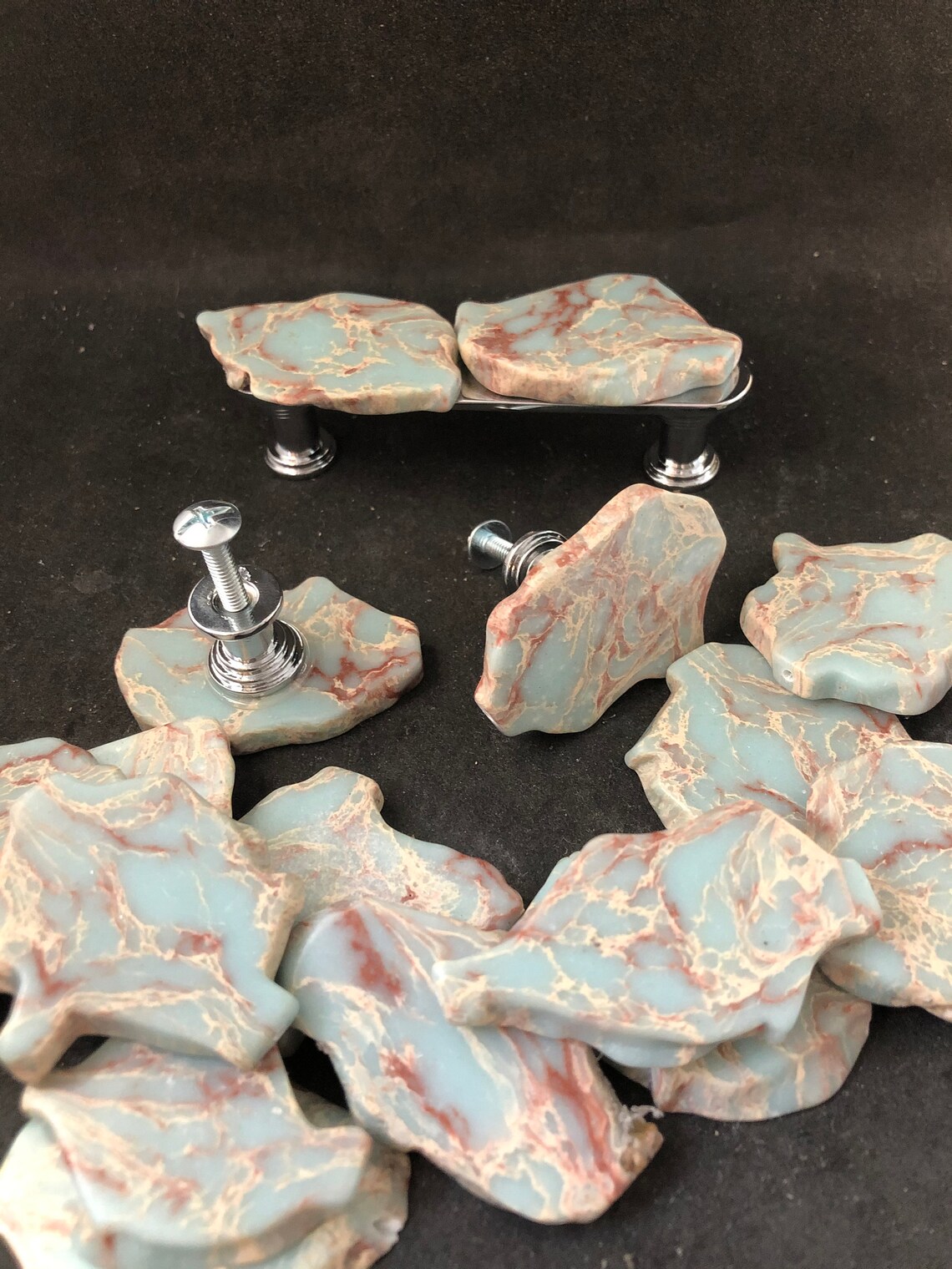 Snake Jasper Knobs Slab Jasper Knob Rock Knobs Stone Knobs | Etsy