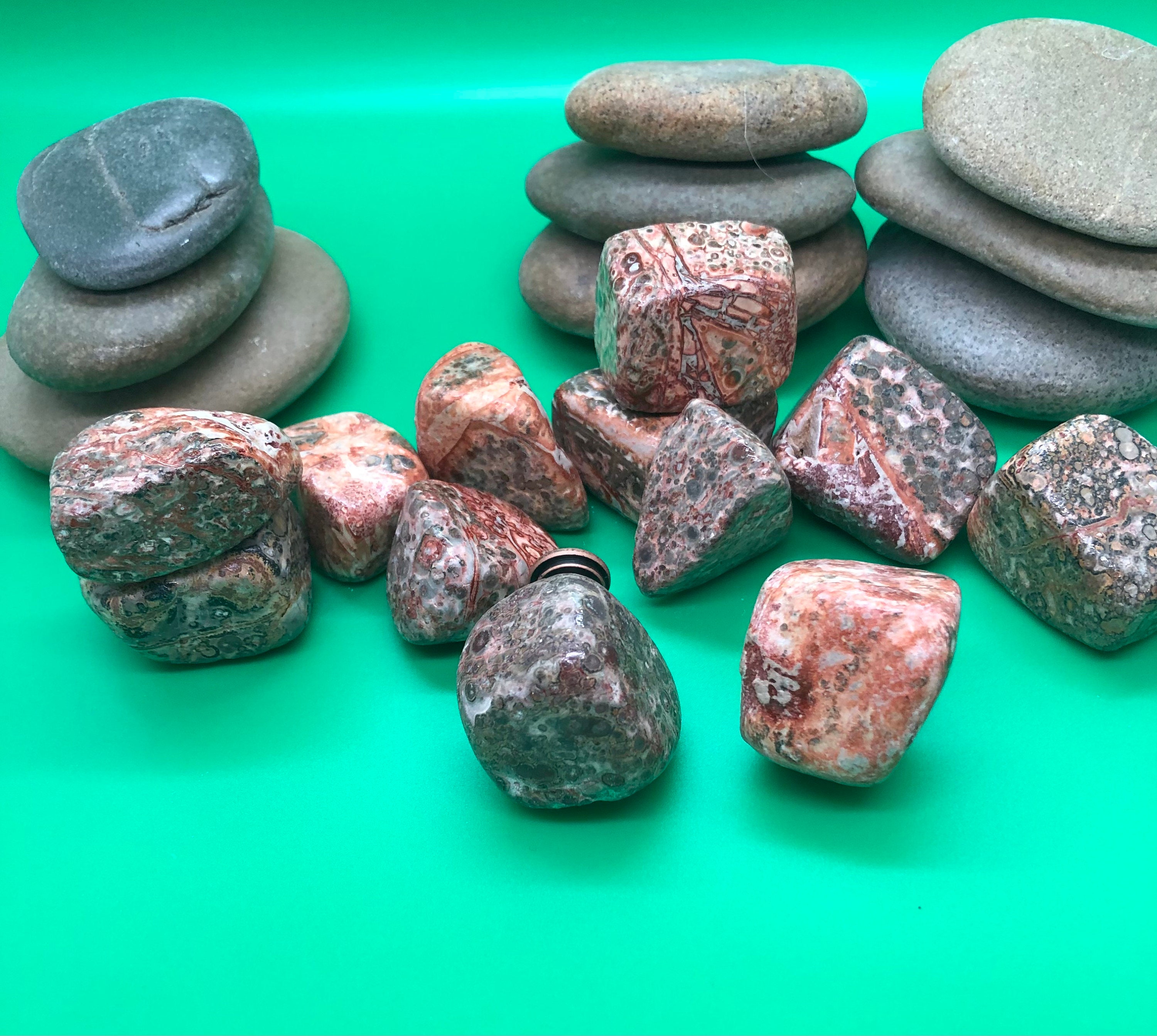 Jaguar Skin Jasper Knobs Leopard Jasper Knobs Polished | Etsy