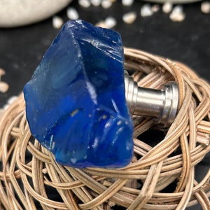 Sea Glass Knobs, 25% Off Ocean Glass Knobs, Tumbled Glass Knobs, Glass ...