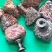 Jaguar Skin Jasper Knobs, Leopard Jasper Knobs, Polished Jasper Knobs, Rock Knobs, Stone Knobs ...