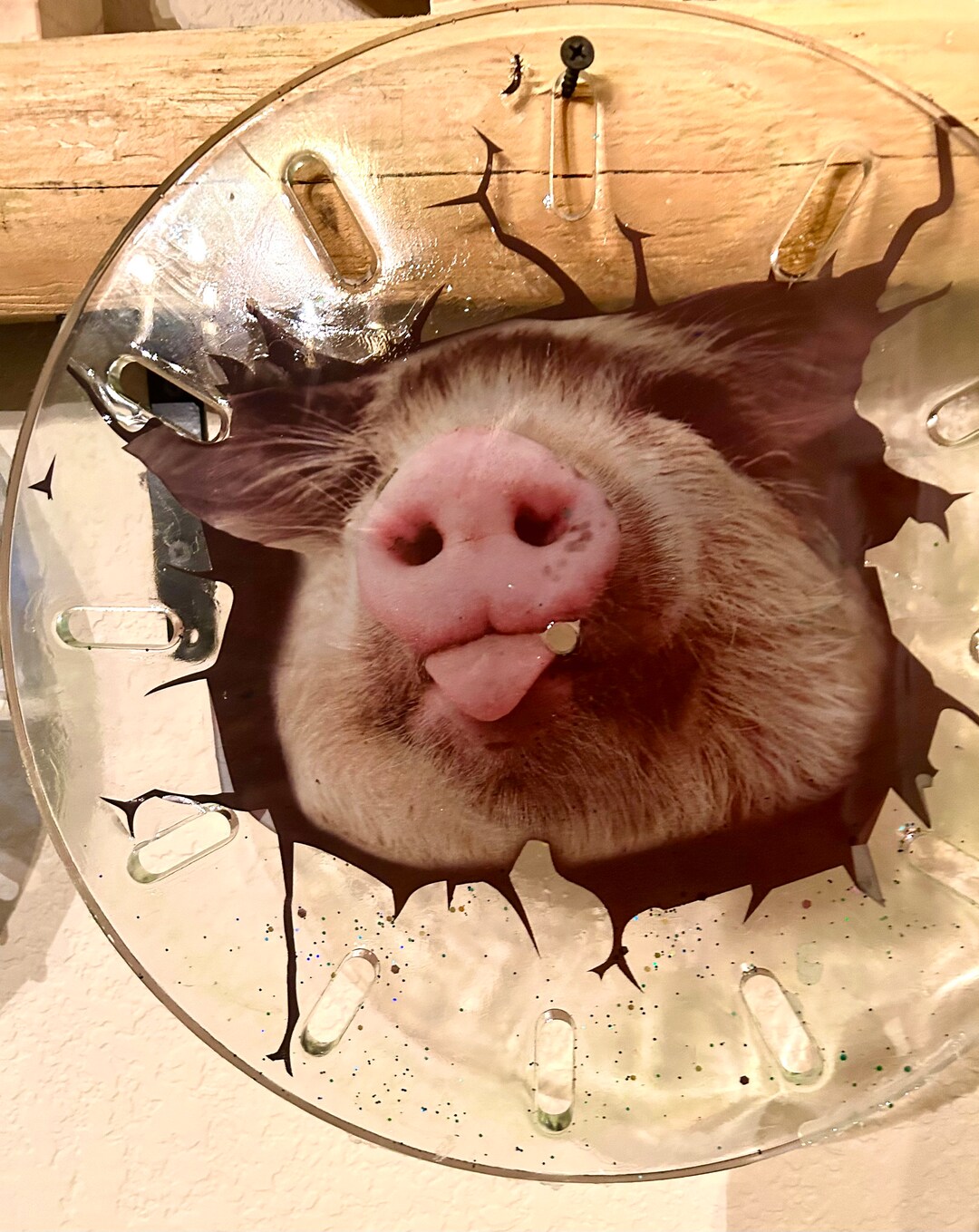 Pig Wall Clock, Funny Wall Clock, Animal Clock, Farmer's Clock ...