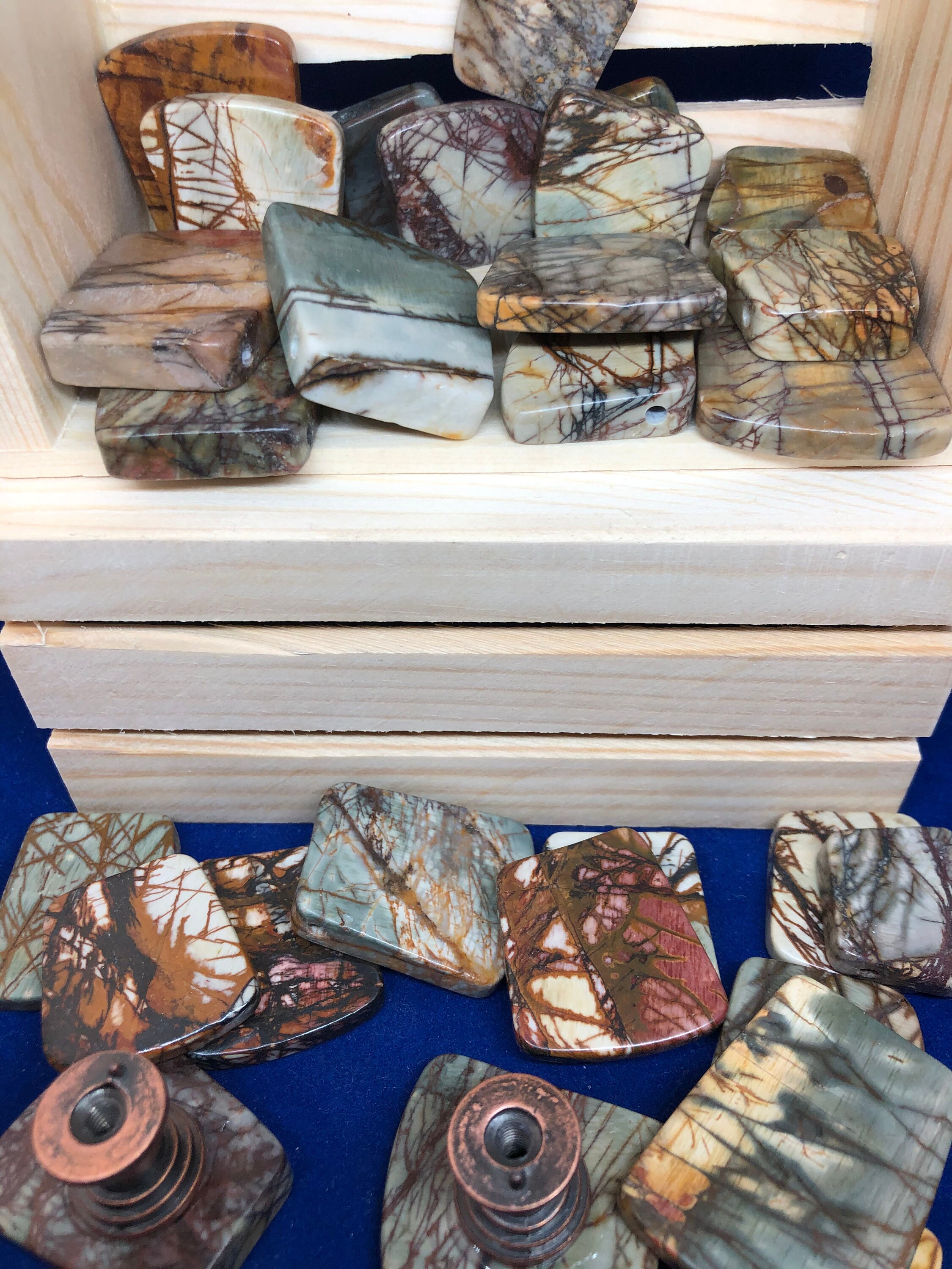 Red Creek Jasper Knobs Jasper Rock Knobs Stone Knobs | Etsy