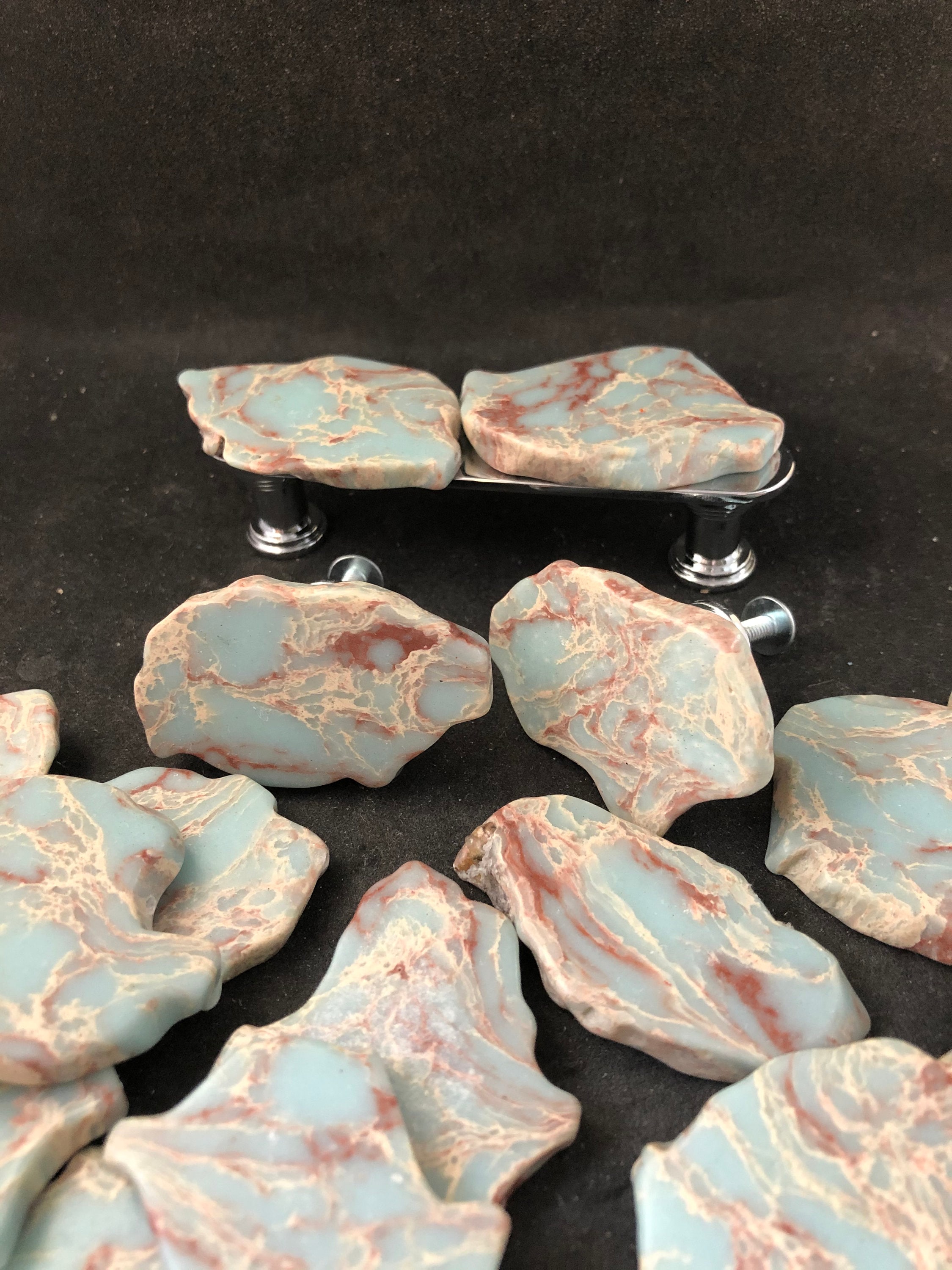 Snake Jasper Knobs Slab Jasper Knob Rock Knobs Stone Knobs | Etsy