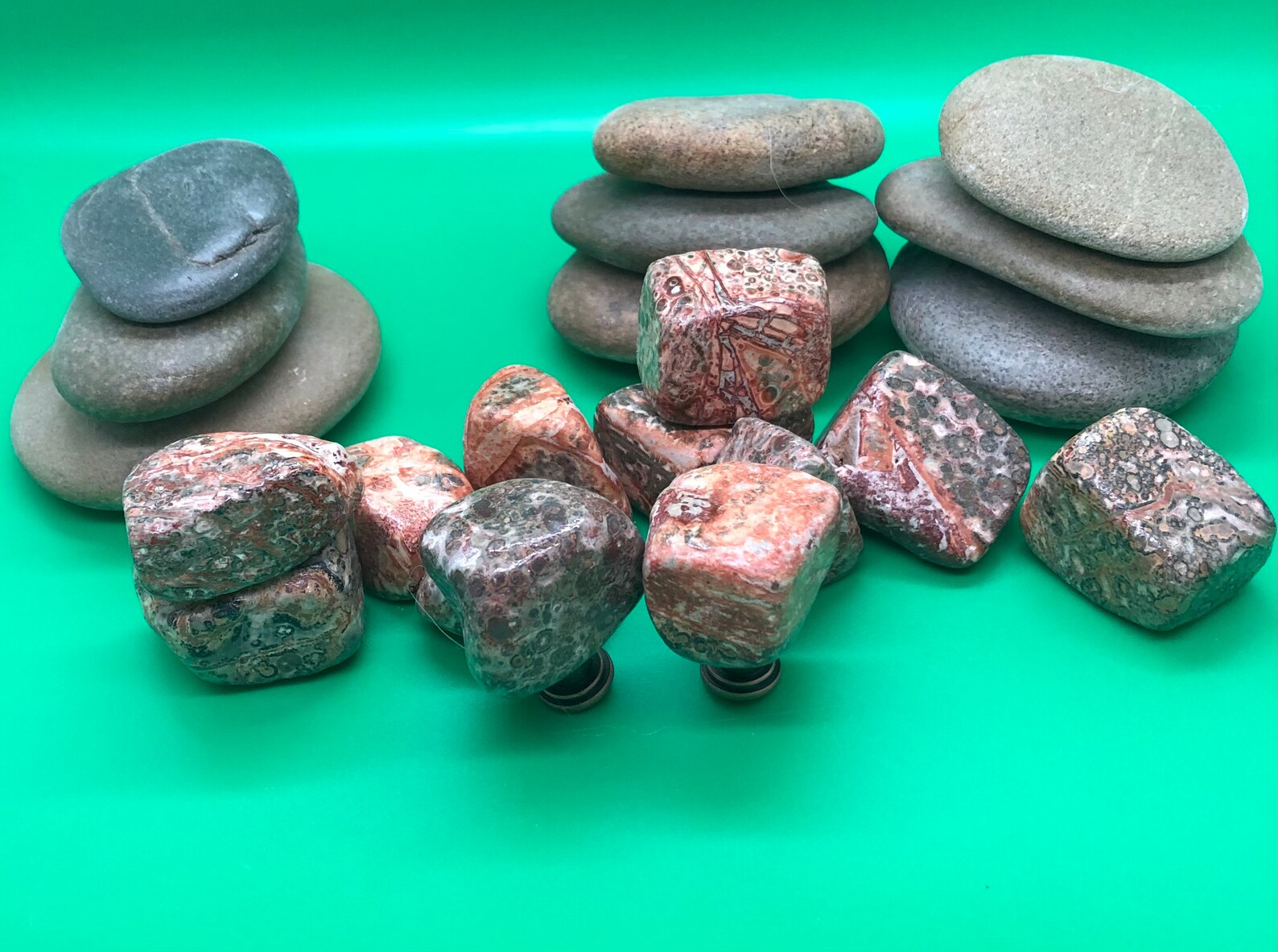 Jaguar Skin Jasper Knobs Leopard Jasper Knobs Polished | Etsy