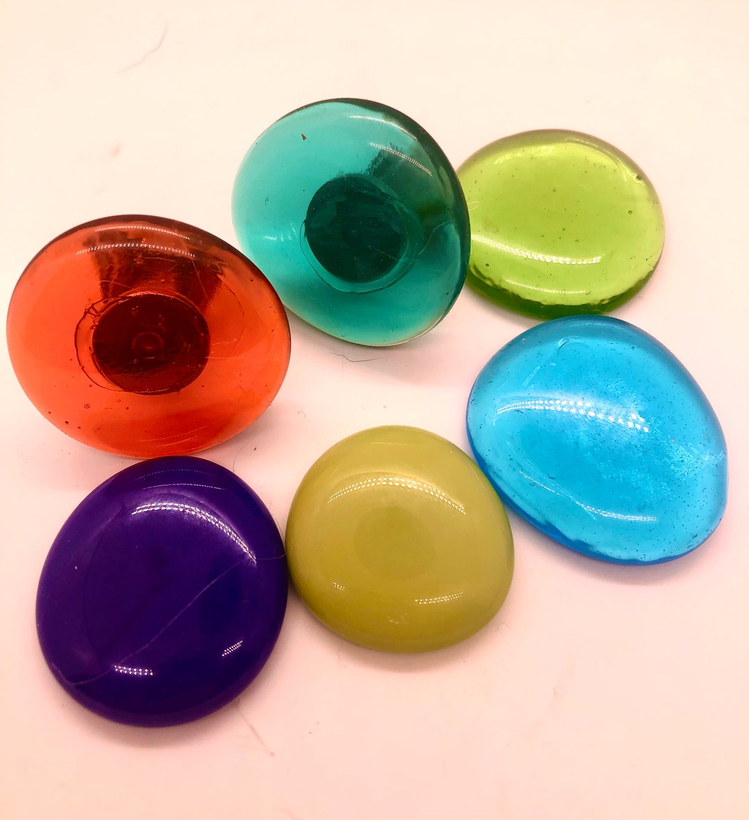 Sea Glass Knobs, Round Sea Glass Knobs, 25% Off Beach Knobs, Frosted ...