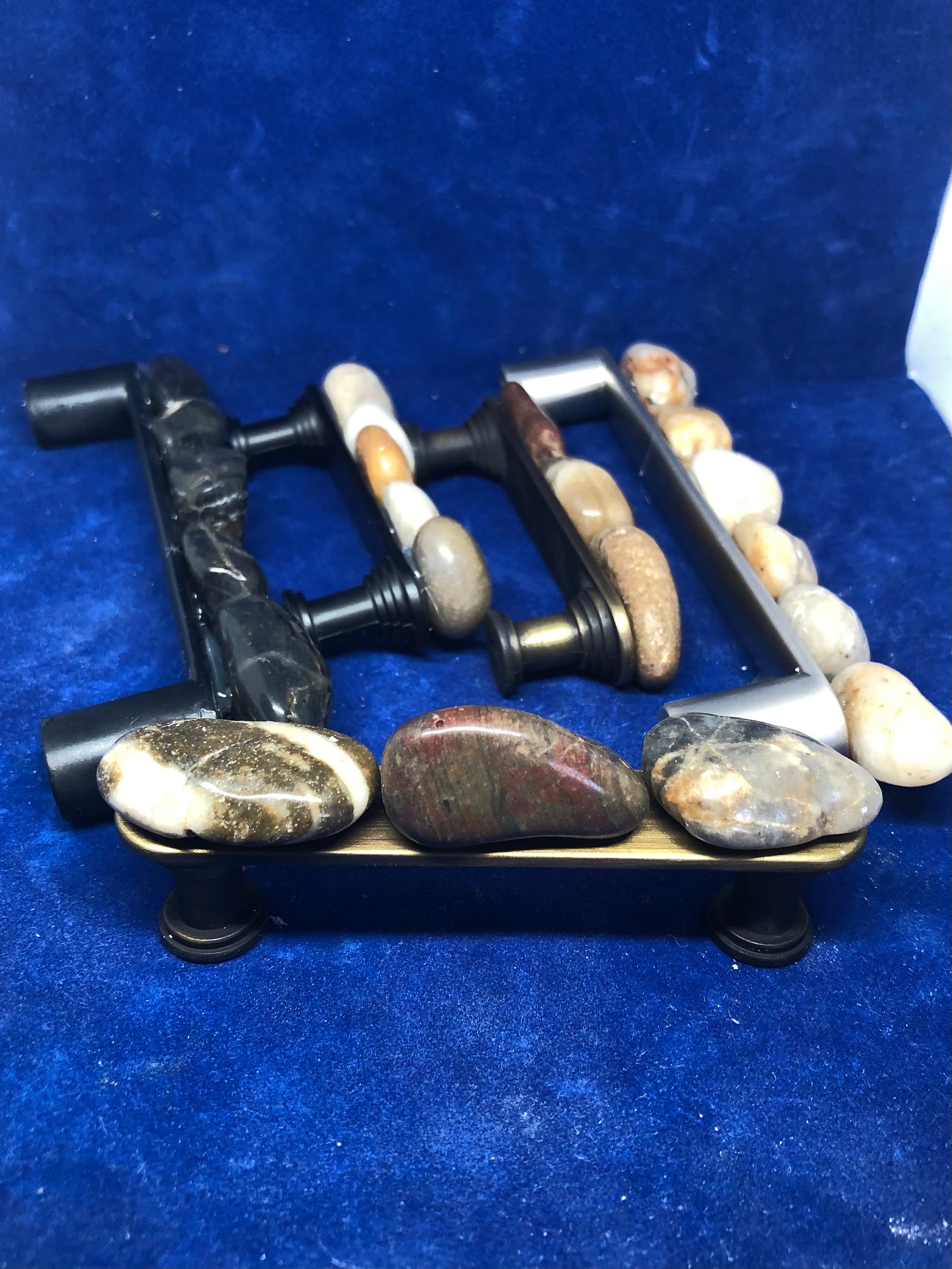 Rock Inspired Cabinet Pulls Stone Pulls Rustic Pulls Cabin - Etsy