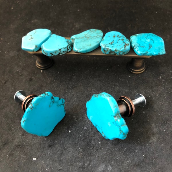 Turquoise Door Knob - Etsy