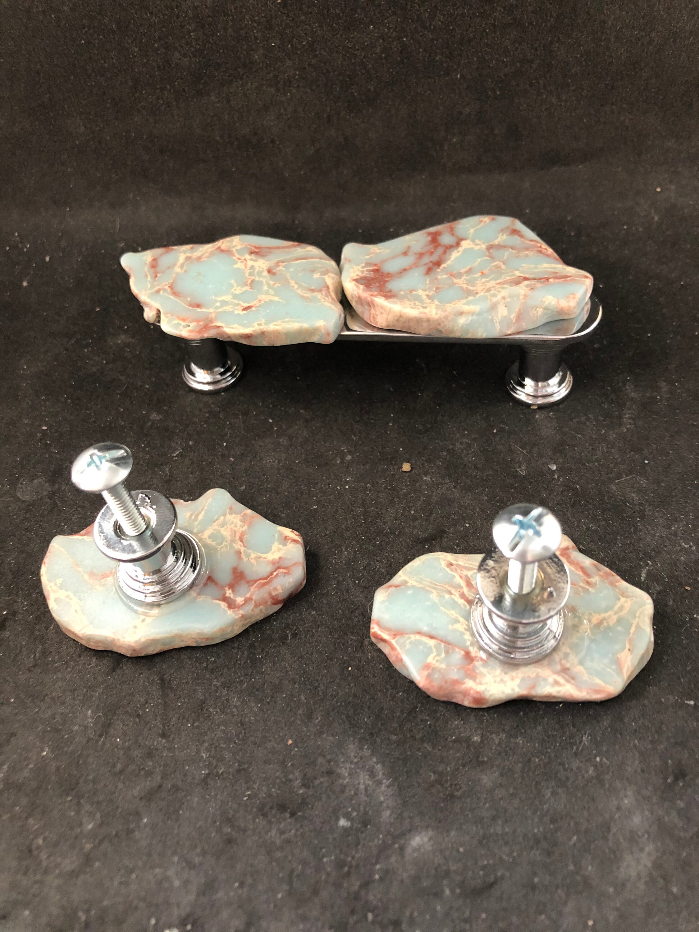 Snake Jasper Knobs Slab Jasper Knob Rock Knobs Stone Knobs | Etsy