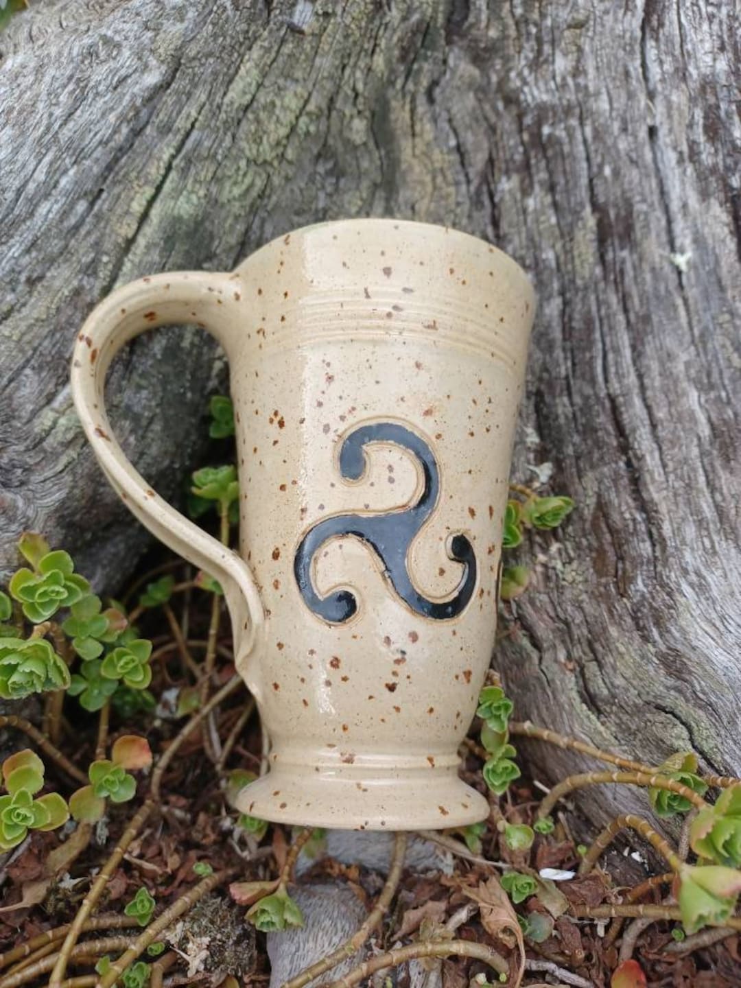Pottery Cup With Triskele, Celtic Knot, Ornament 0.2l - Etsy