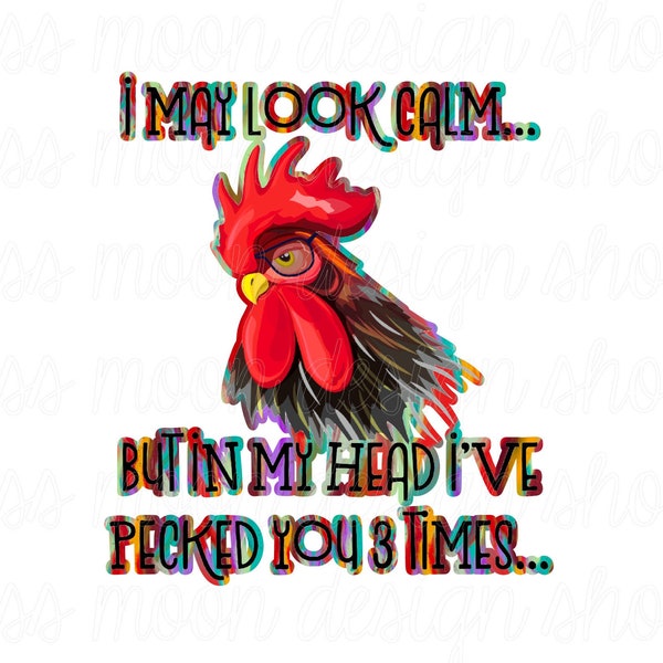 I May Look Calm - Etsy