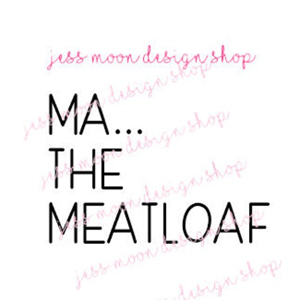 Meatloaf Svg - Etsy