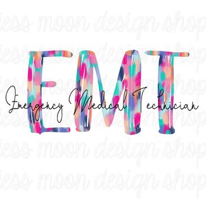 Emergency Medical Technician EMT Png Sublimation Design - Etsy