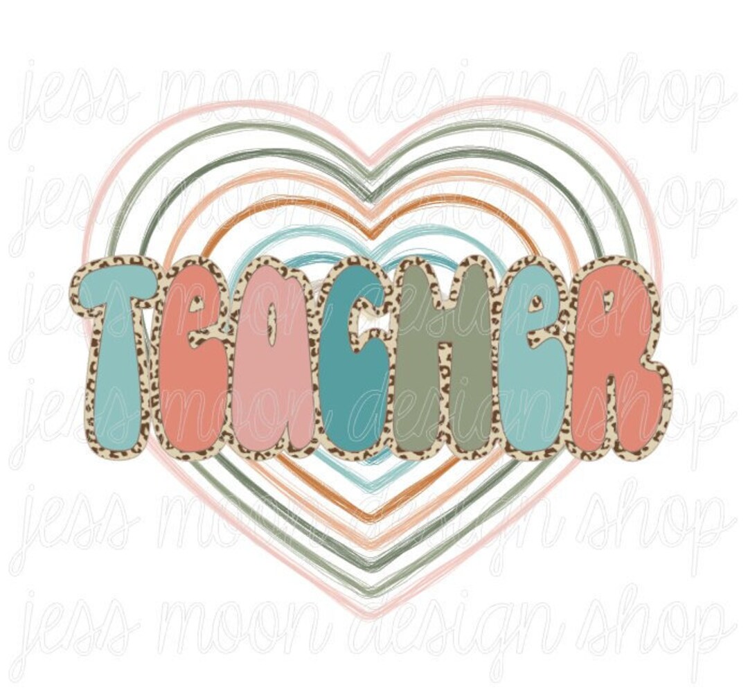 Teacher PNG Sublimation Design - DIGITAL DESIGN - Instant Download ...