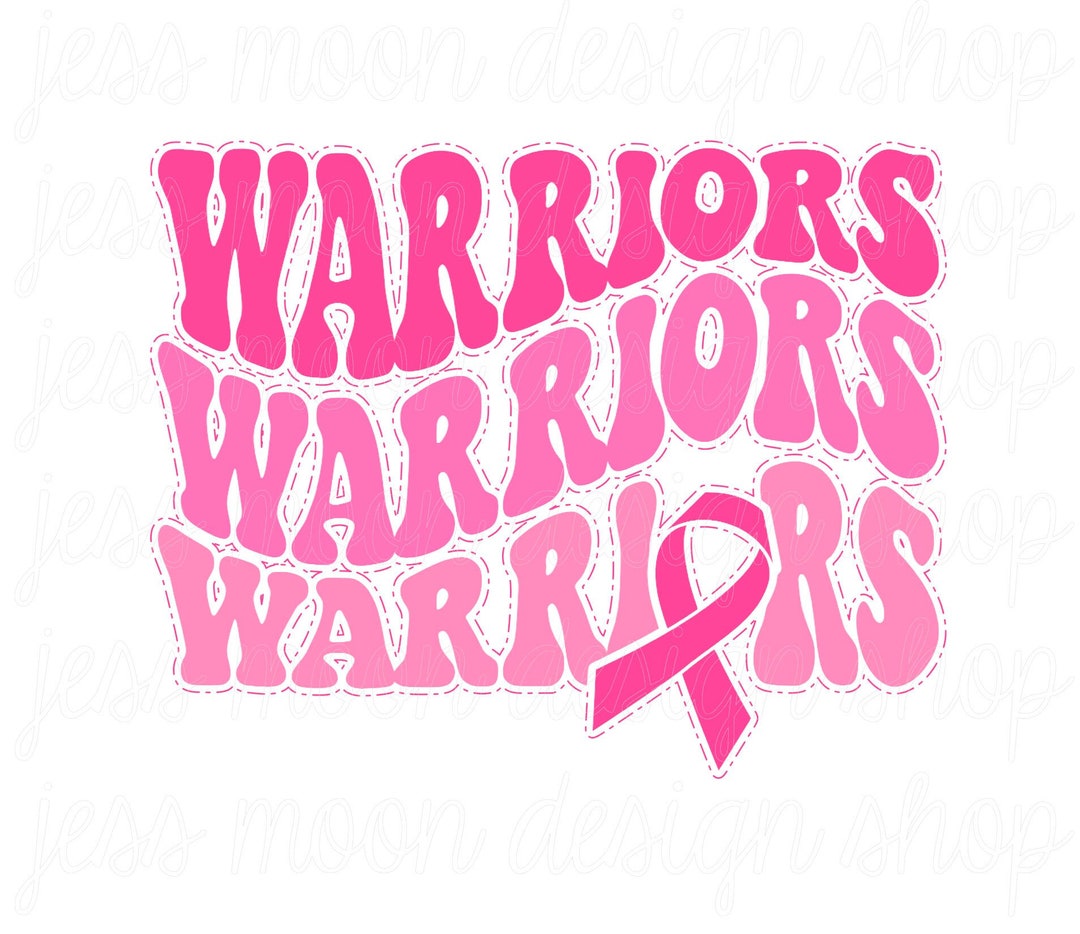 WARRIOR Warriors Breast Cancer Awareness Png Sublimation Design PNG ...