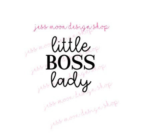 Little Boss Lady SVG Instant Download File Trendy Toddler SVG - Etsy