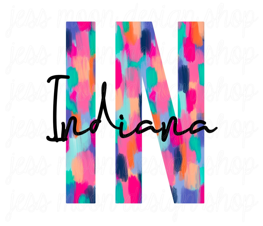 Indiana PNG Sublimation Design DIGITAL DESIGN Instant Download ...