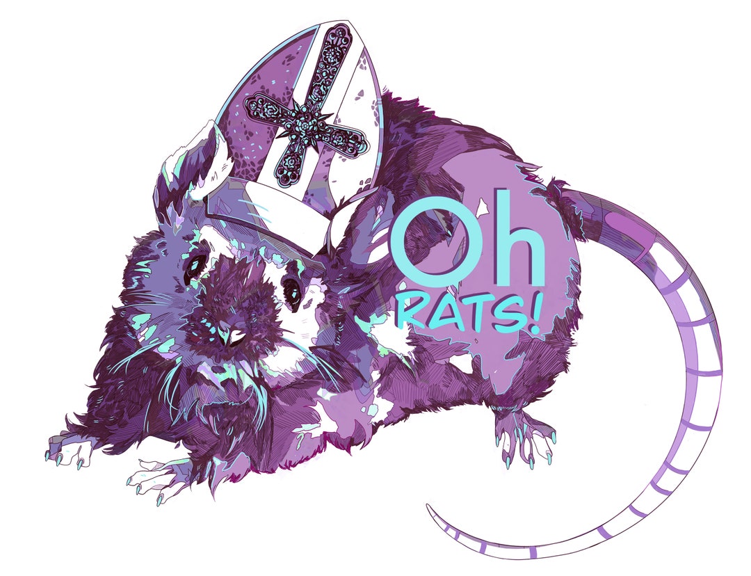 Oh, Rats Holographic Sticker - Etsy