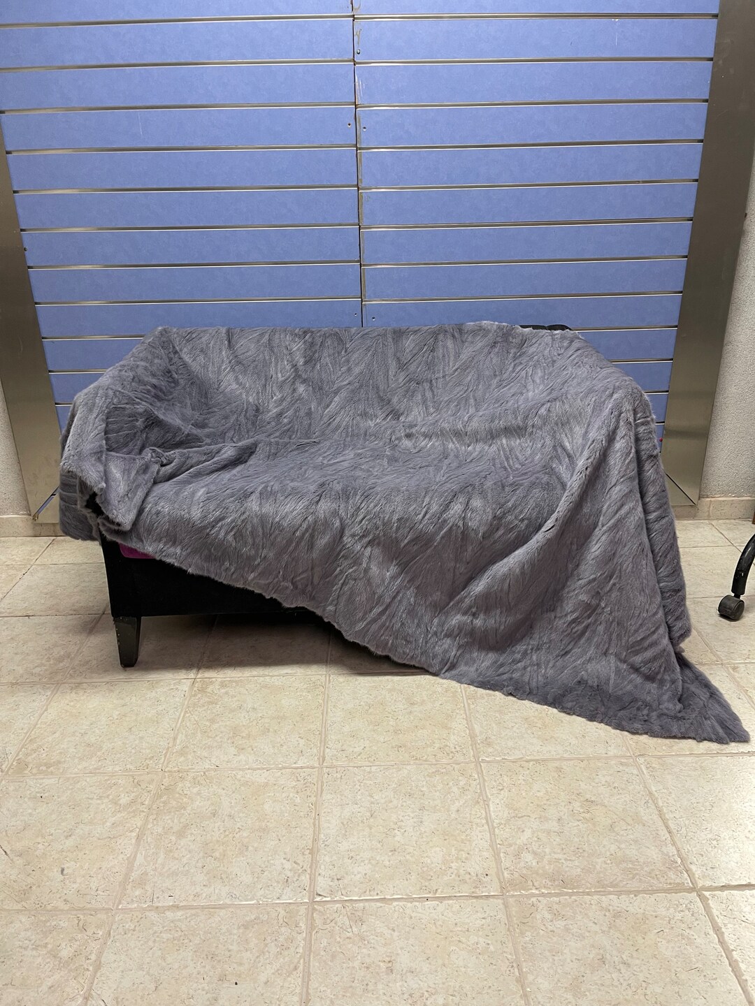 Luxury Sapphire Mink Fur Throw 100% Real Mink Fur Bedspread / Blanket ...