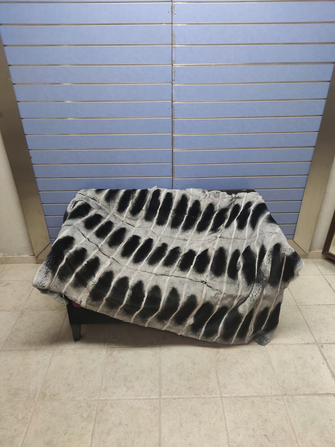 Natural Full Skin Rex Rabbit Chinchilla Throw 100% Real Rex Fur ...