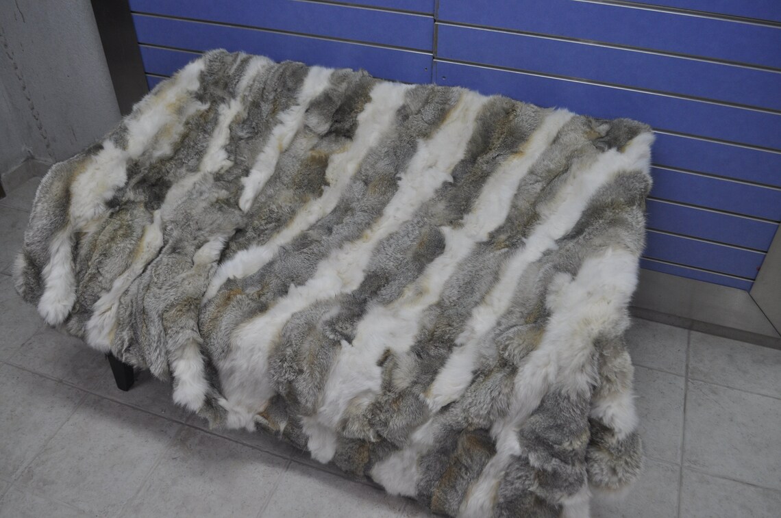Luxury Fox Fur Throw Real Fox Fur Blanket / Bedspread - Etsy