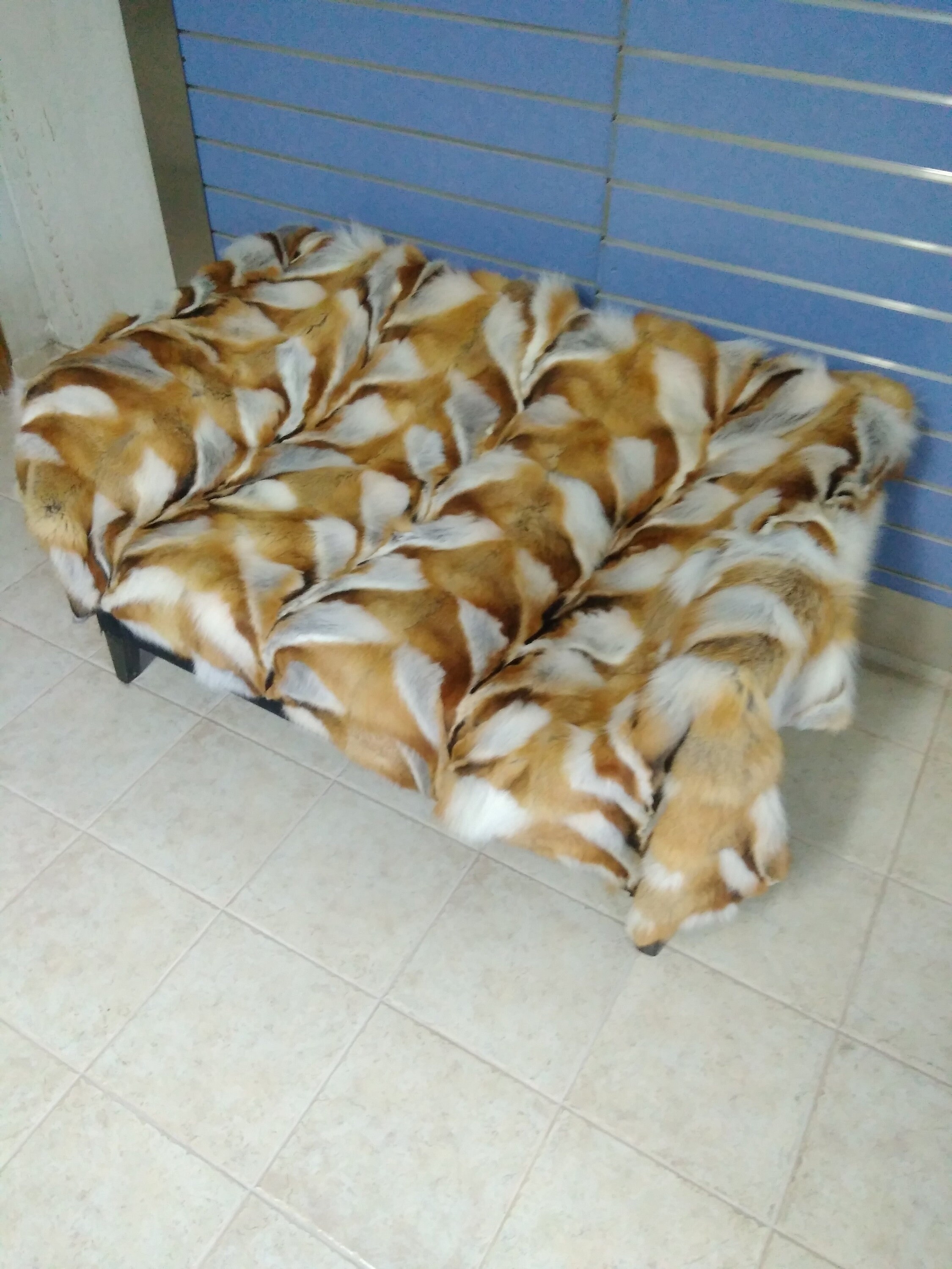 Luxury Red Fox Fur Throw Real Fox Fur Blanket / Bedspread - Etsy