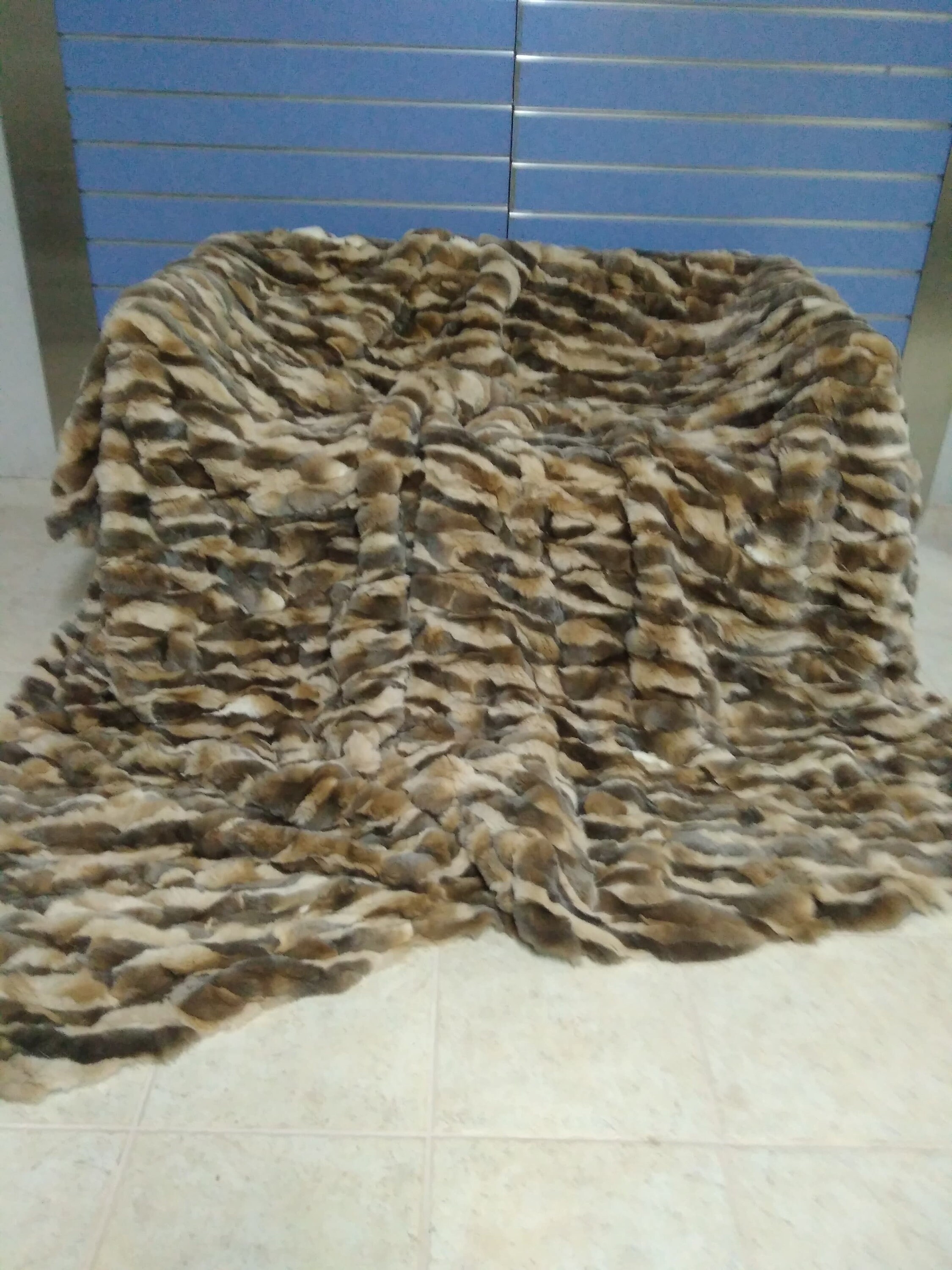 Luxury Rex Orillag Fur Throw 100% Real Rex Fur Bedspread / Blanket ...