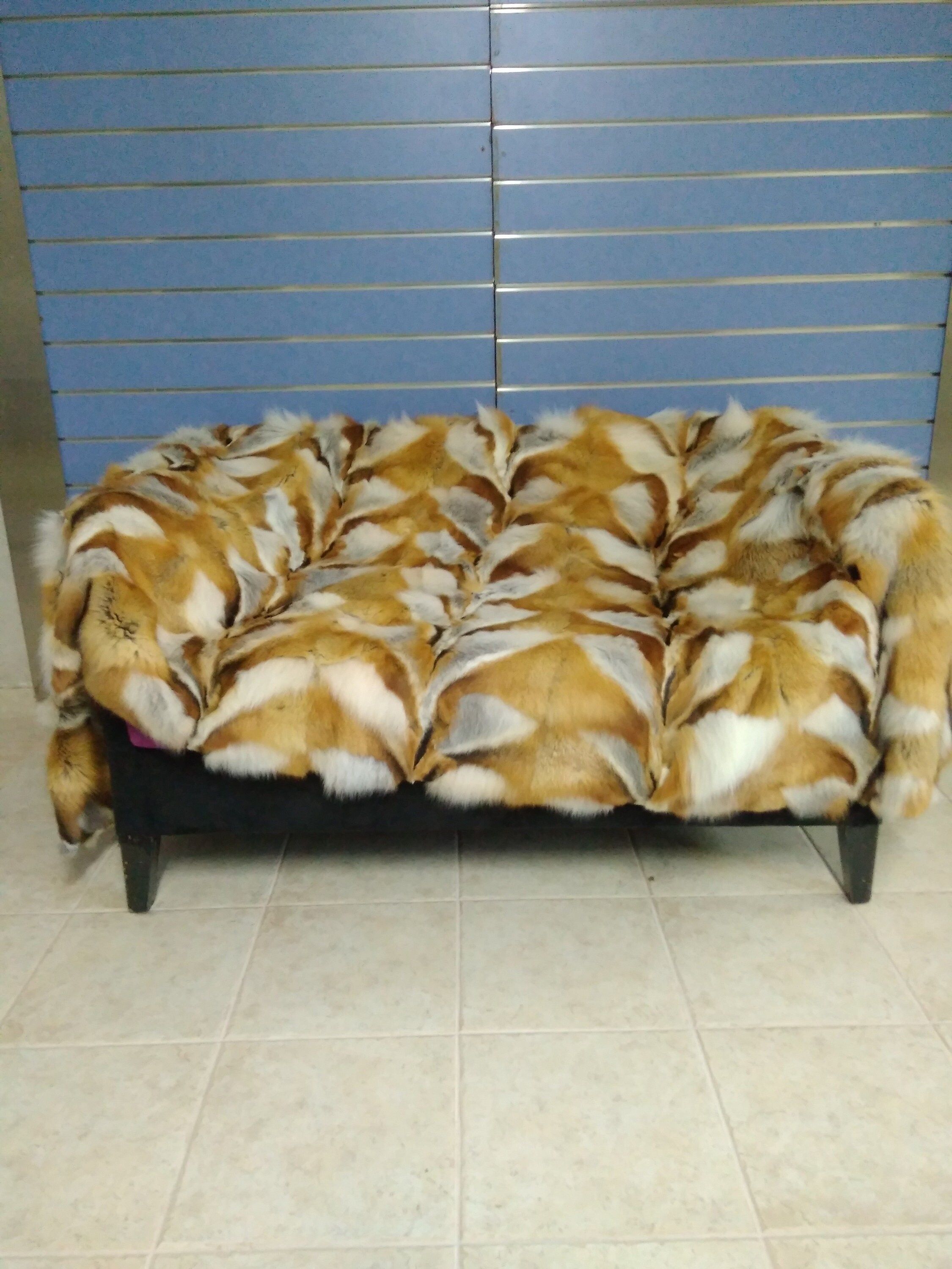 Luxury Red Fox Fur Throw Real Fox Fur Blanket / Bedspread - Etsy