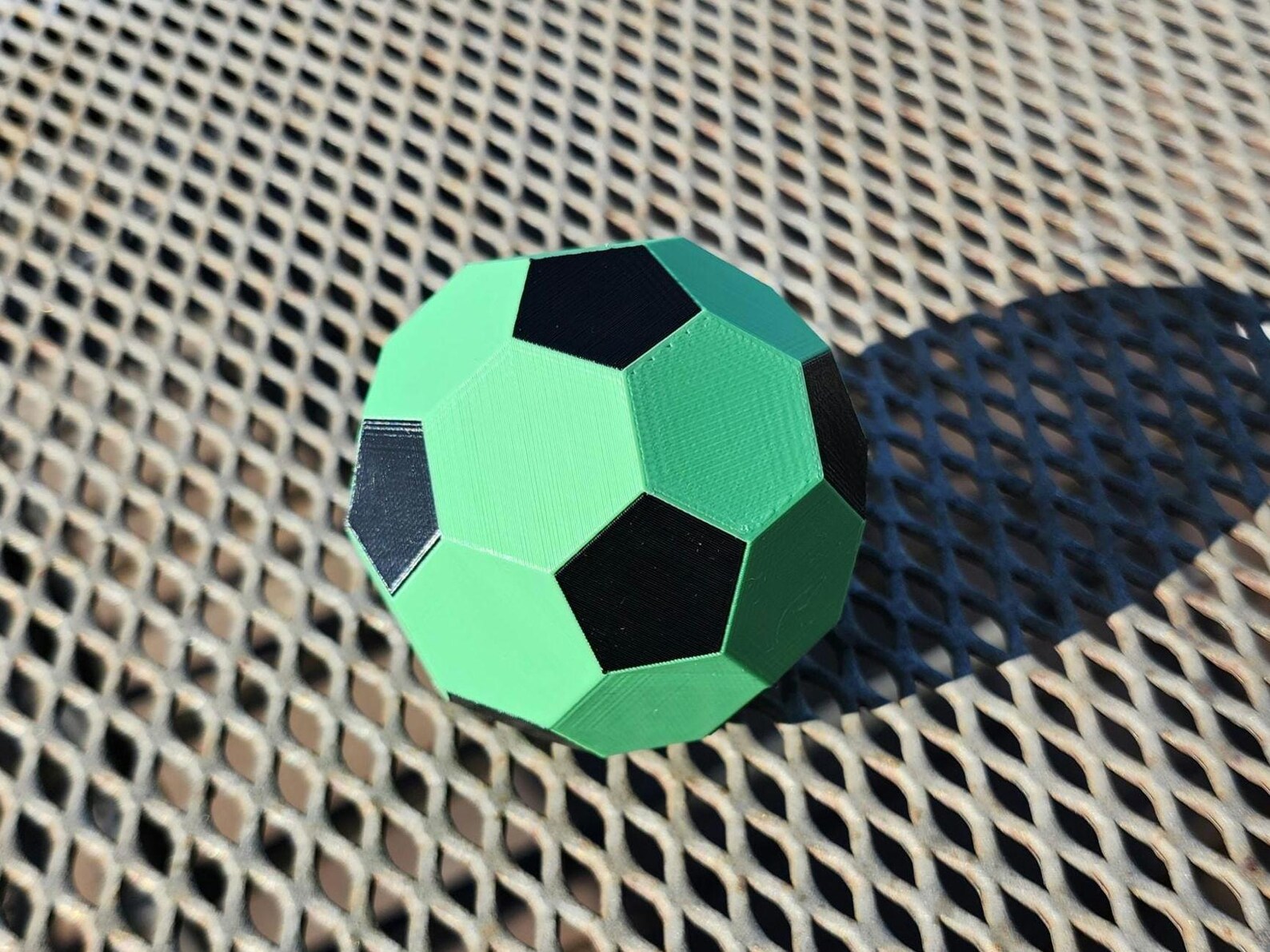 3D Printed Truncated Icosahedron Archimedean Solid - 2-color - Etsy