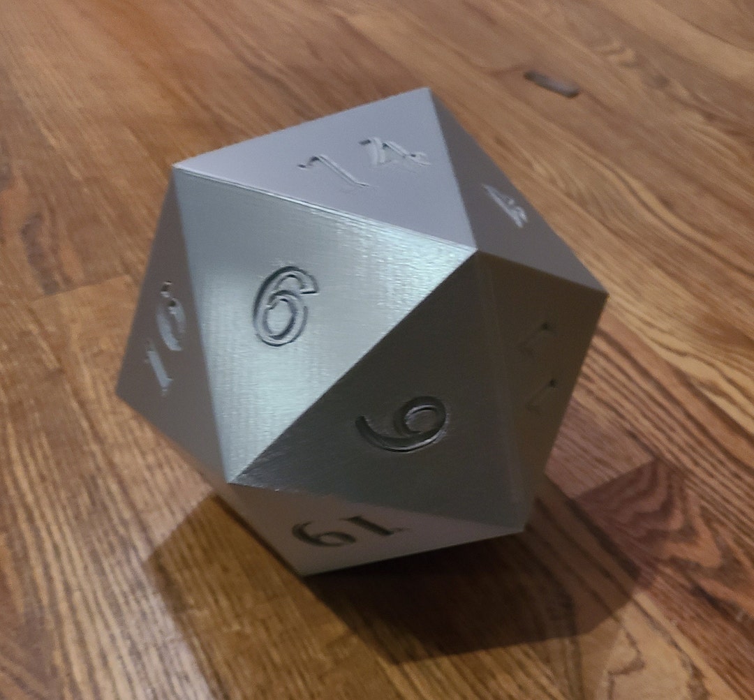 Giant D20 Icosahedron Die - Etsy