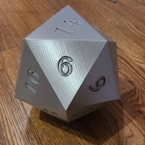 Giant D20 Icosahedron Die - Etsy