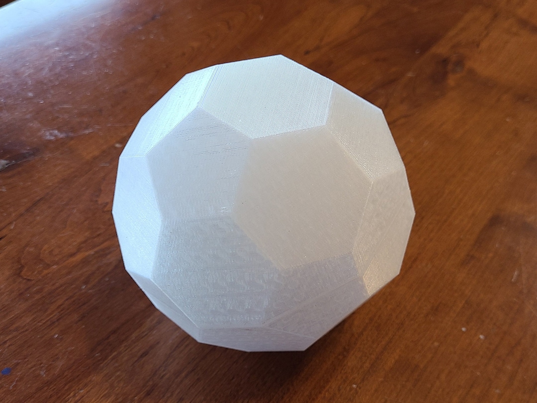 3D Printed Truncated Icosahedron Archimedean Solid - Etsy