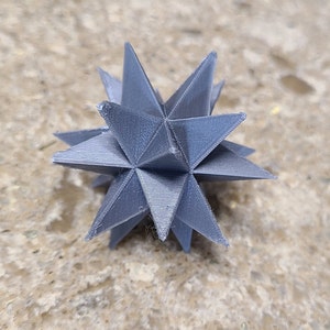 3D Printed "great Stellated Dodecahedron" Polyhedral Stellation - Etsy