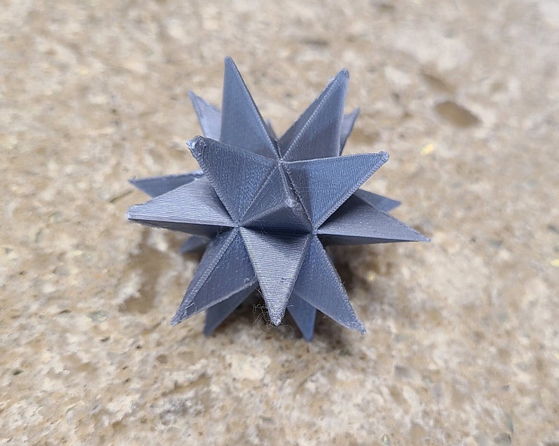 3D Printed "great Stellated Dodecahedron" Polyhedral Stellation - Etsy