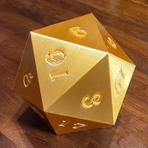 Giant D20 Icosahedron Die - Etsy