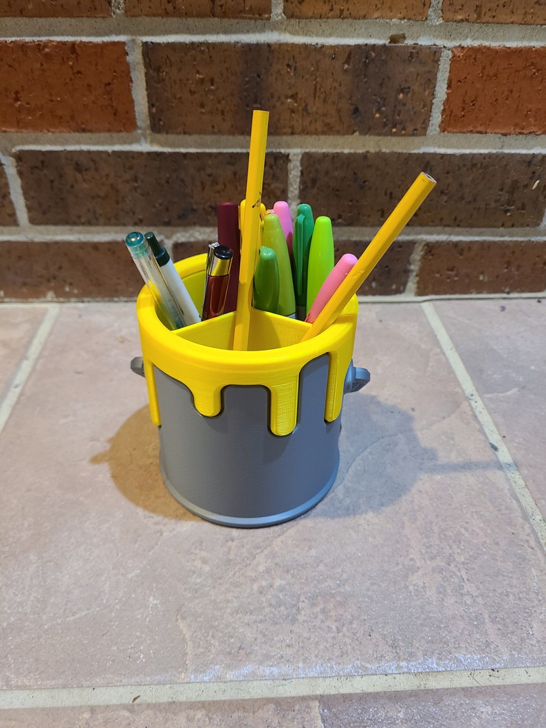 3d-printed Drippy Bucket Pencil Holder - Etsy Canada