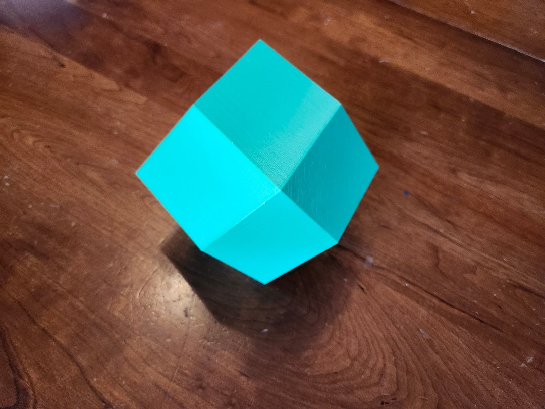 3D Printed Rhombic Dodecahedron Catalan Solid - Etsy