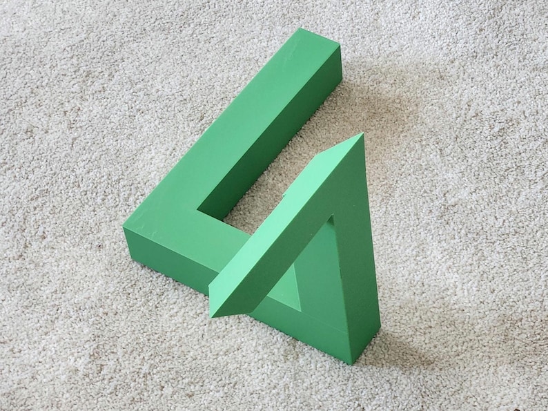 3d-printed Penrose Triangle Escher Illusion - Etsy