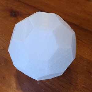 3D Printed Truncated Icosahedron Archimedean Solid - Etsy