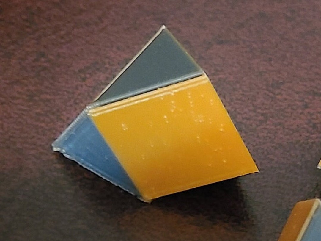 3D Printed Multicolor Gyrobifastigium - Medium - Etsy