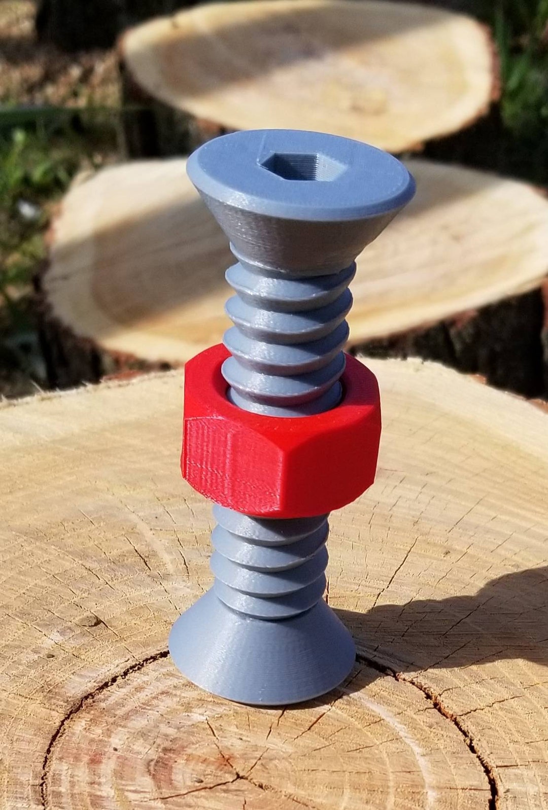 3D Printed Impossible Bolt and Nut - Etsy